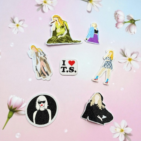 Accessories | Taylor Swift Embroidered Ironon Patch Set Of 7 Gifts ...